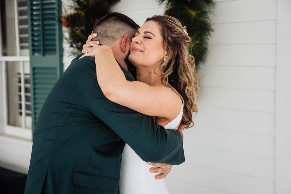 Winter Harrington Farm Micro Wedding - Whiting Photography