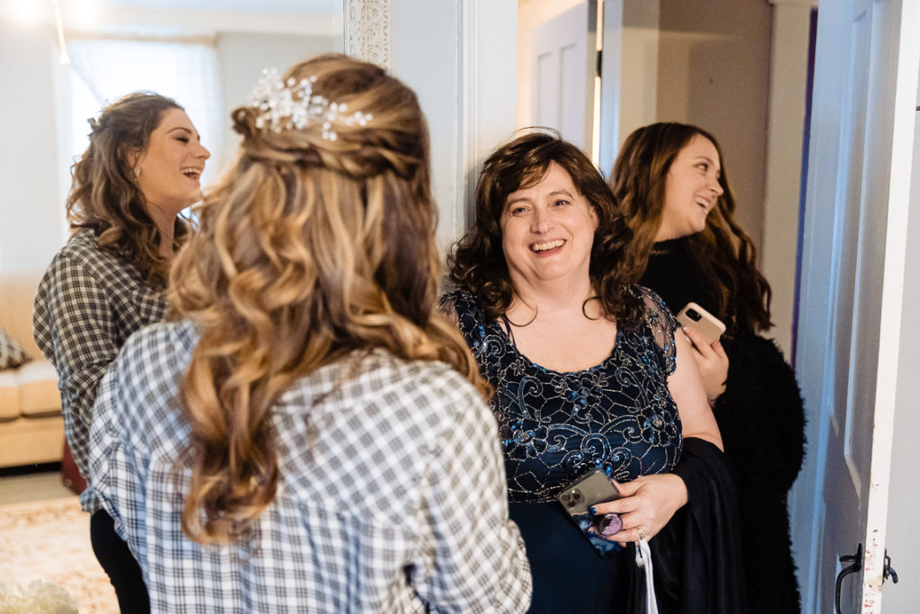 Winter Harrington Farm Micro Wedding - Whiting Photography