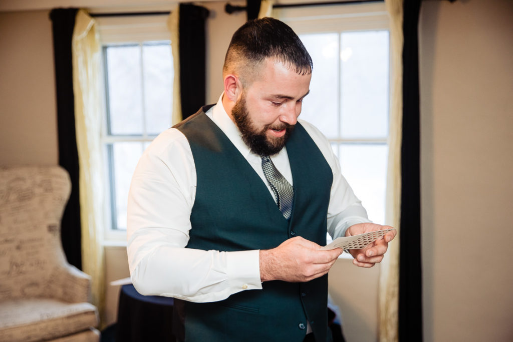 Winter Harrington Farm Micro Wedding - Whiting Photography